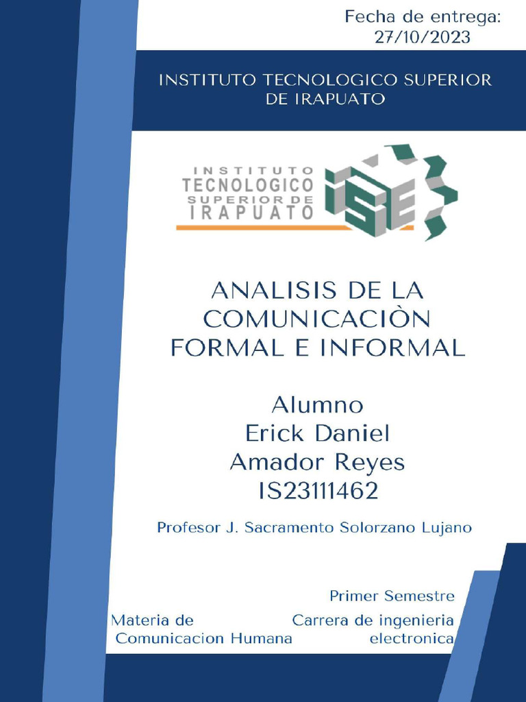 Analisis de La Comunicacion Formal e Informal | PDF | Comunicación ...