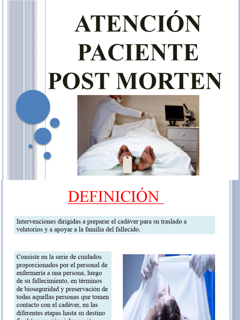 Cuidados Post Mortem y Duelo | PDF | Dolor | Muerte