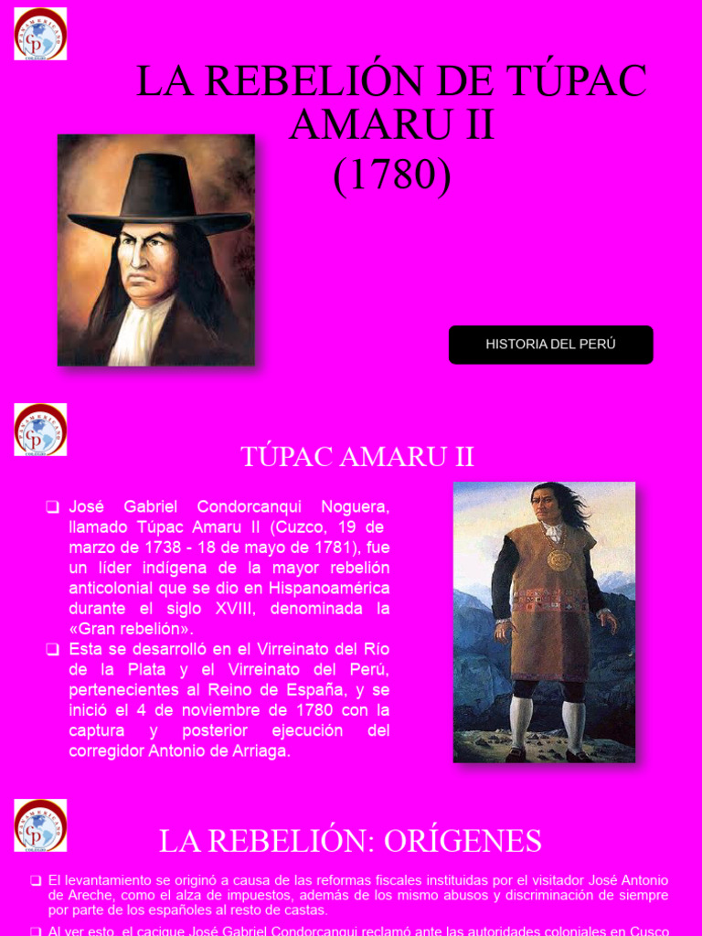 La Rebelión de Túpac Amaru II | PDF | Imperio español | Perú
