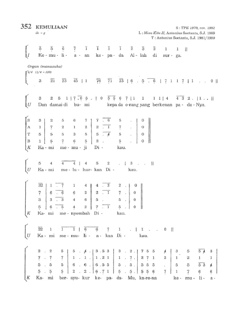 ps-352 Kemuliaan | PDF