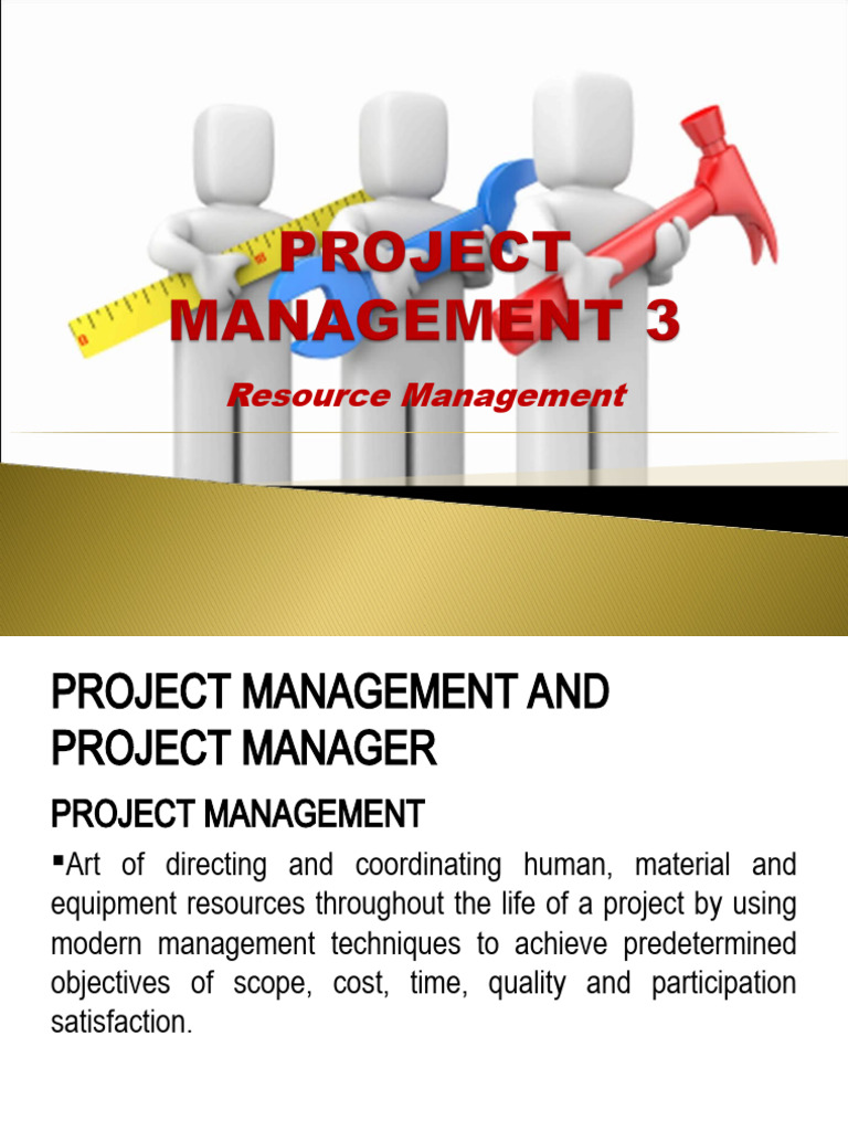 PCM 3 - Resource Management | PDF | Project Management | Procurement
