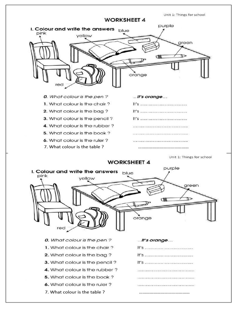 Coloring Class 1 Pdf 