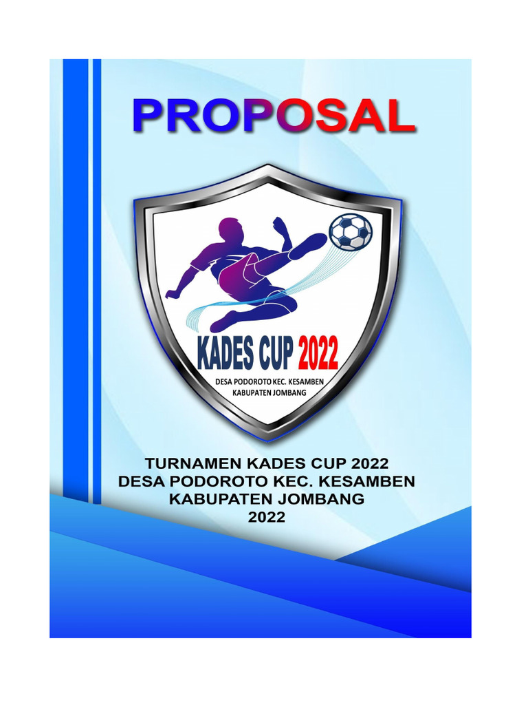 Proposal Pengajuan Kades Cup 2023 | PDF