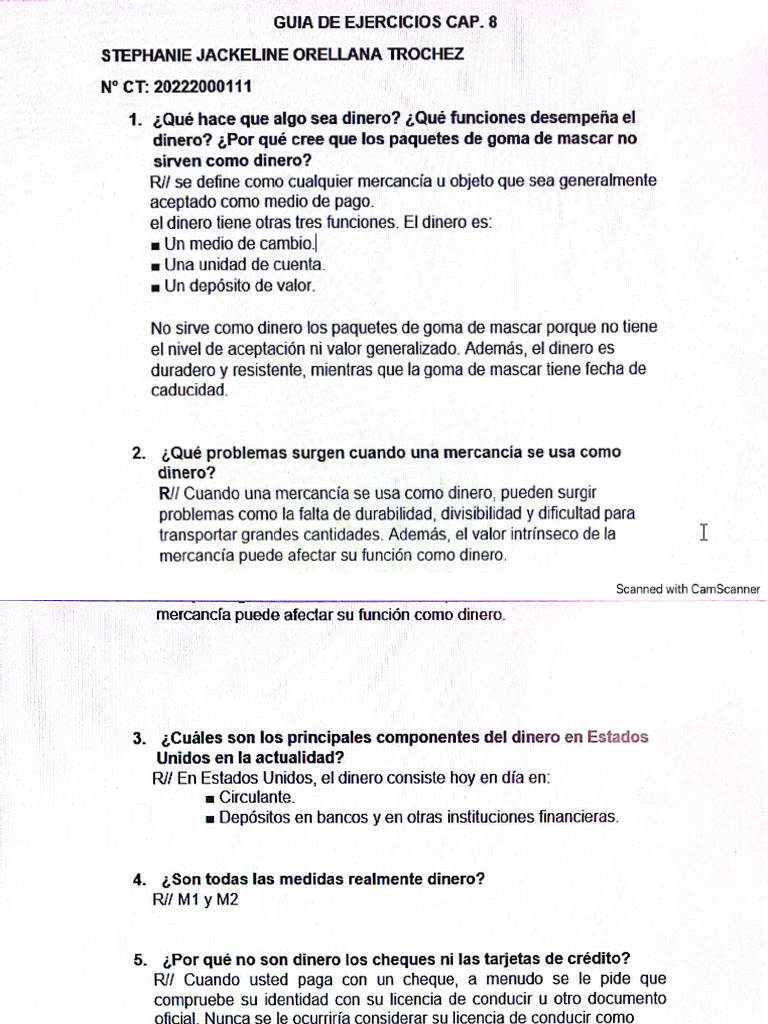 Preguntas CAP 8 | PDF