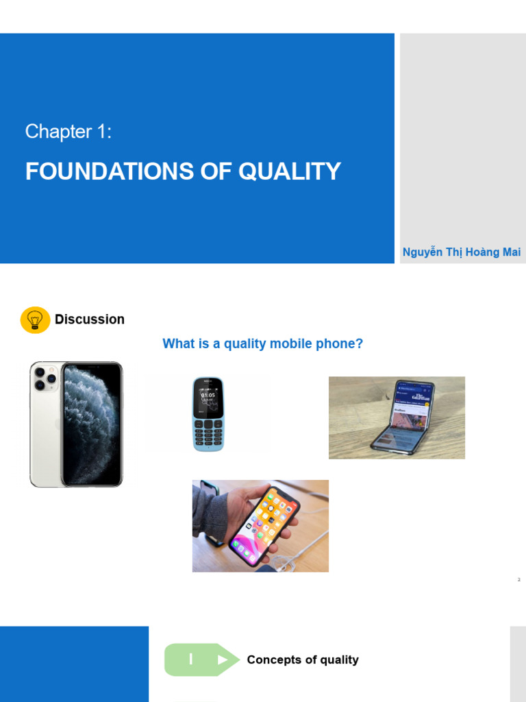 Chapter 1 - Foundation of Quality | PDF | Quality (Business) | Quality Management