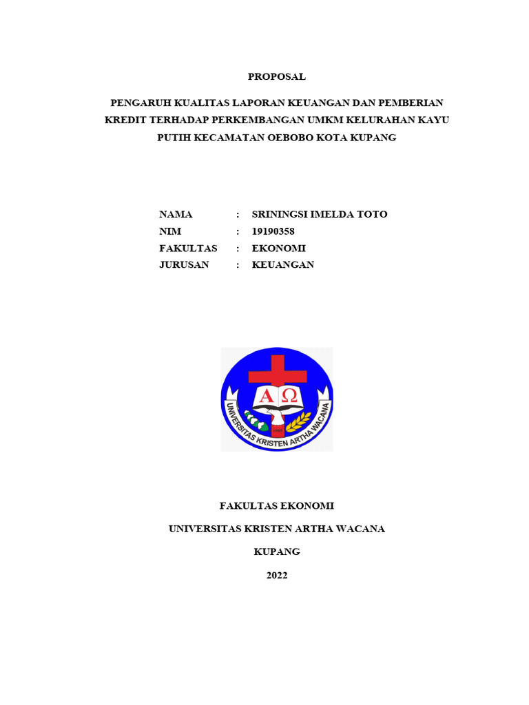 Pengaruh Laporan Keuangan UMKM | PDF | Bisnis