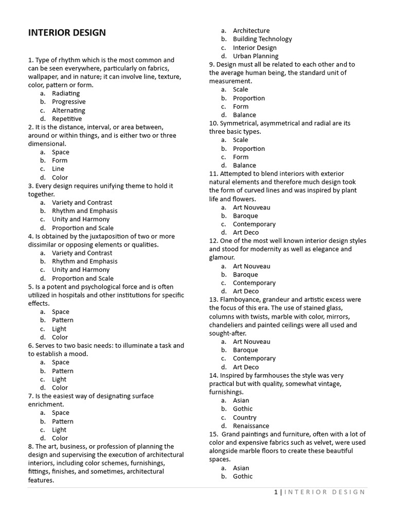 Acc Interior | PDF | Interior Design | Glasses