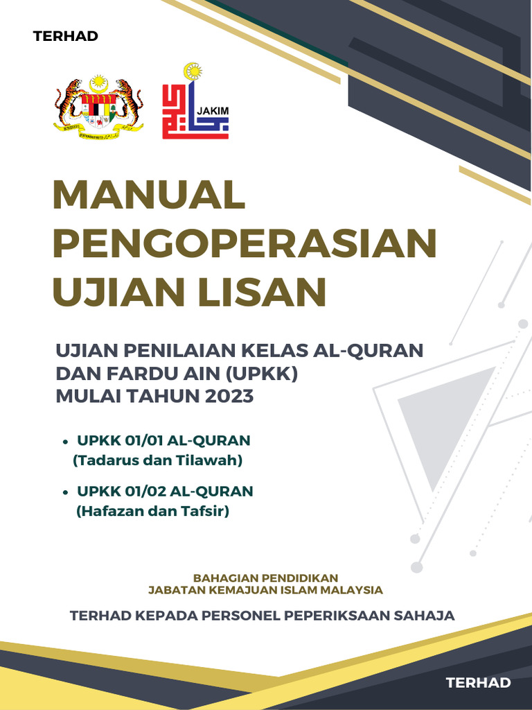 Manual Pengoperasian Ujian Lisan UPKK Mulai Tahun 2023 | PDF