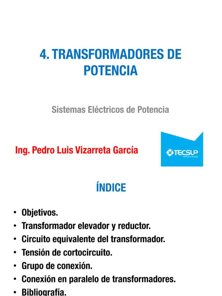 Unidad 4 Transformadores de Potencia | PDF