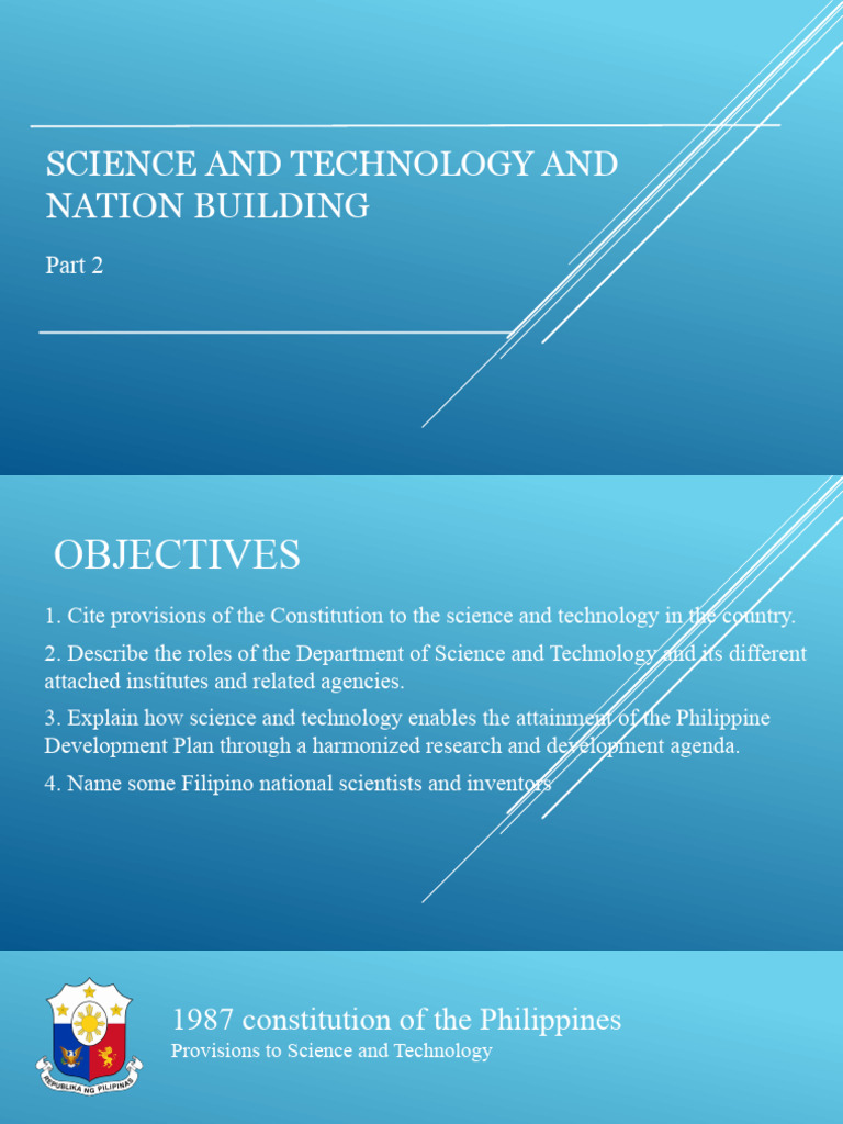 Science and Technology and Nation Building | PDF | Science | Science, Technology, Engineering ...