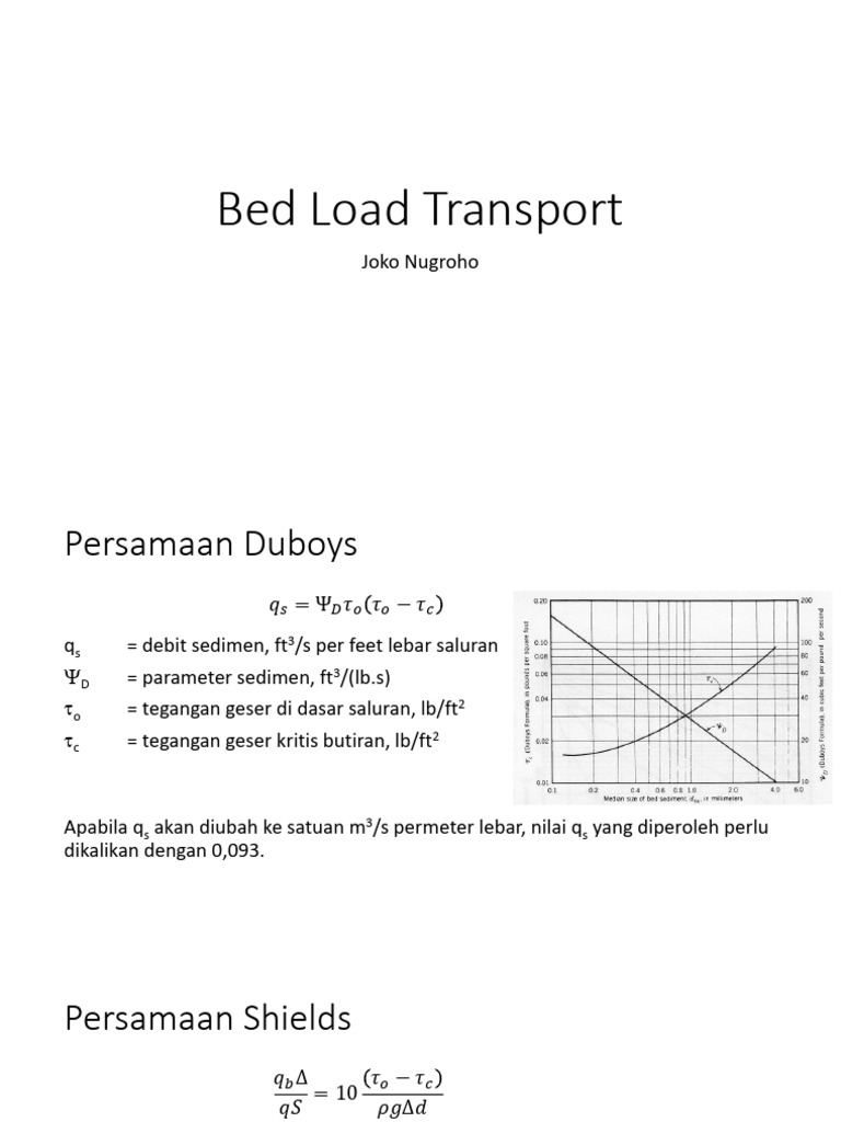 03 Bed Load Transport | PDF