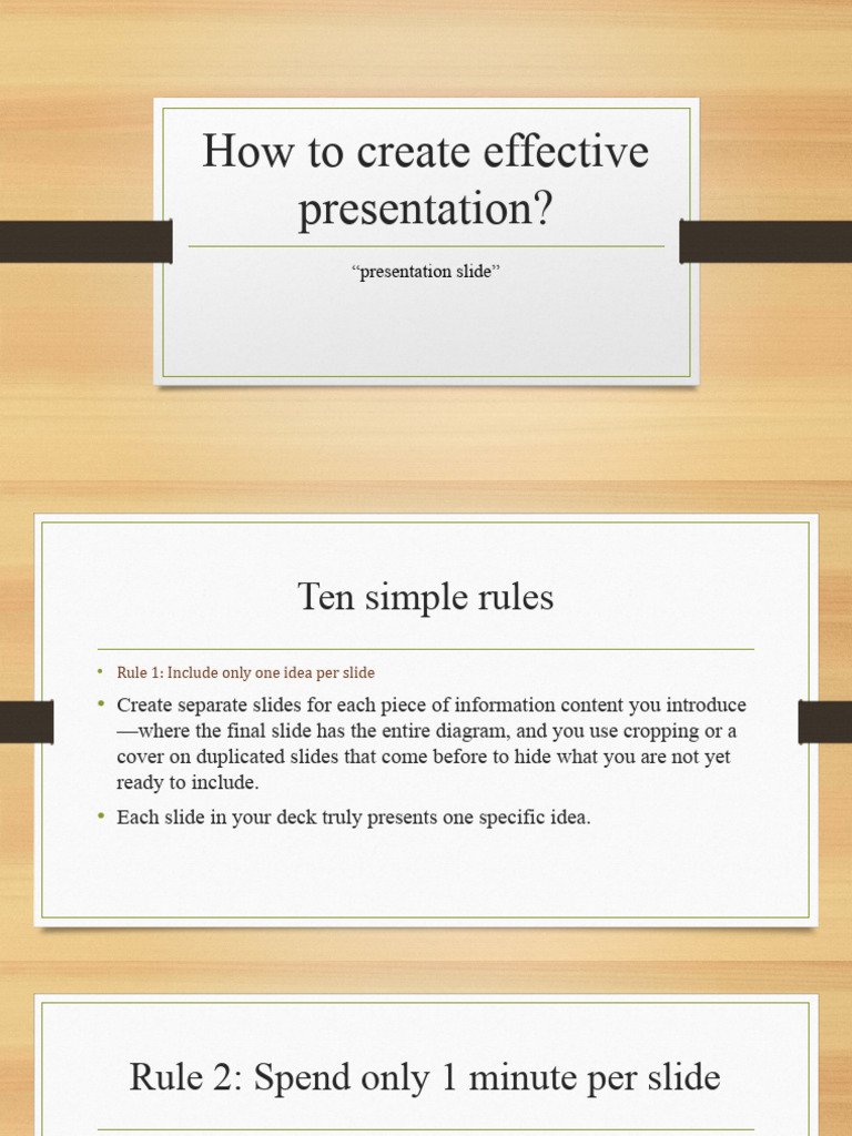 How To Create Effective Presentation | PDF | Cognitive Psychology ...