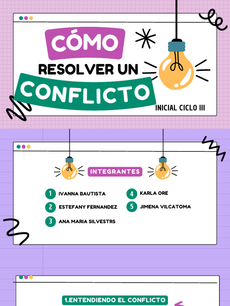 ¿Cómo Resolver Un Conflicto | PDF