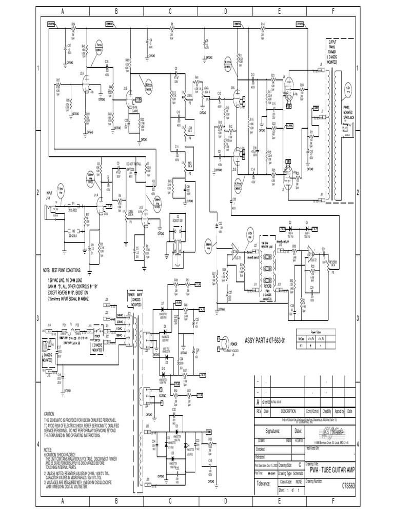 Crate V16 Palomino Schematic | PDF