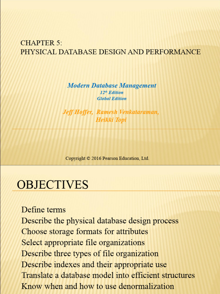 Ch05 - Physical Database Design and Performance | PDF | Database Index ... Ch05 - Physical Database Design and Performance | PDF | Database Index ...
