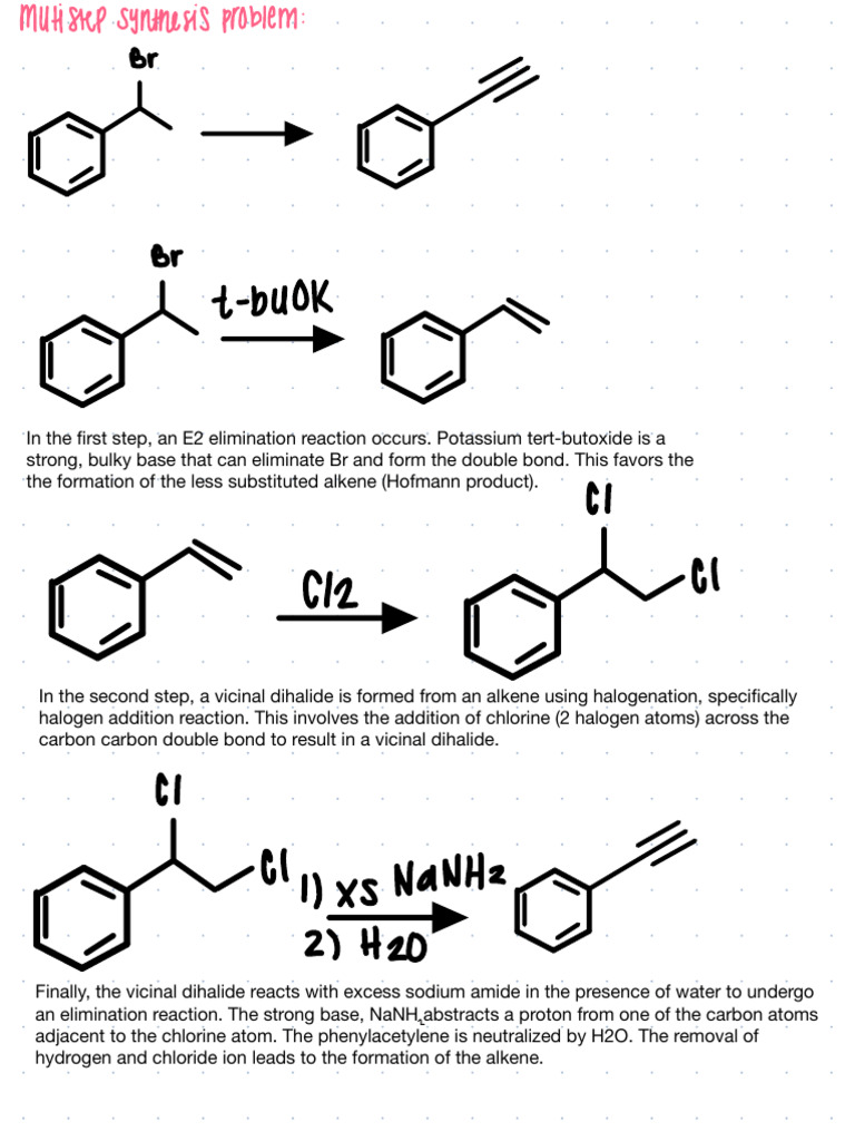 Multi Step Synthesis | PDF