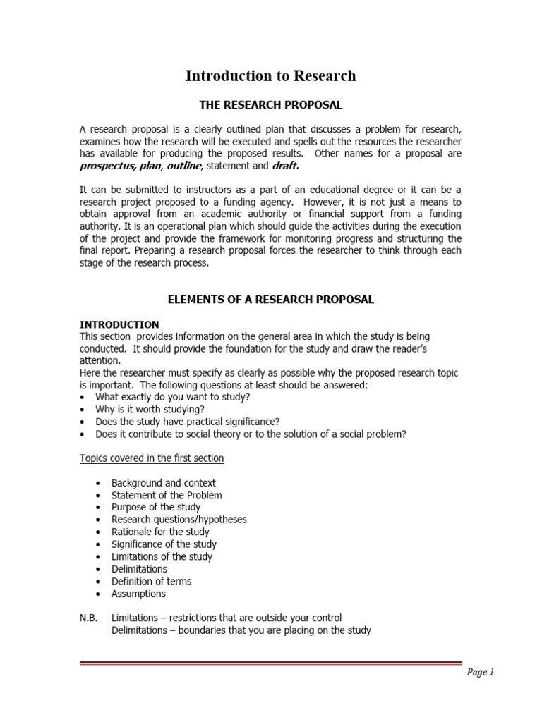 The Research Proposal Assignment | PDF | Methodology | Data Analysis