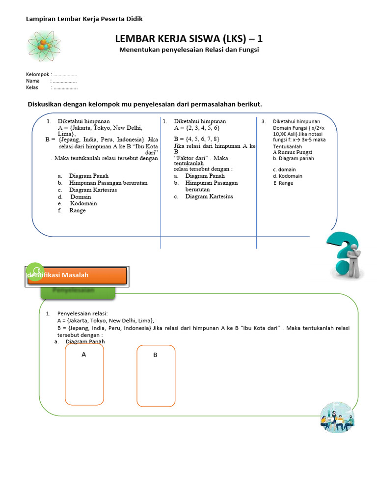 LKPD Relasi | PDF | Metode & Bahan Ajar