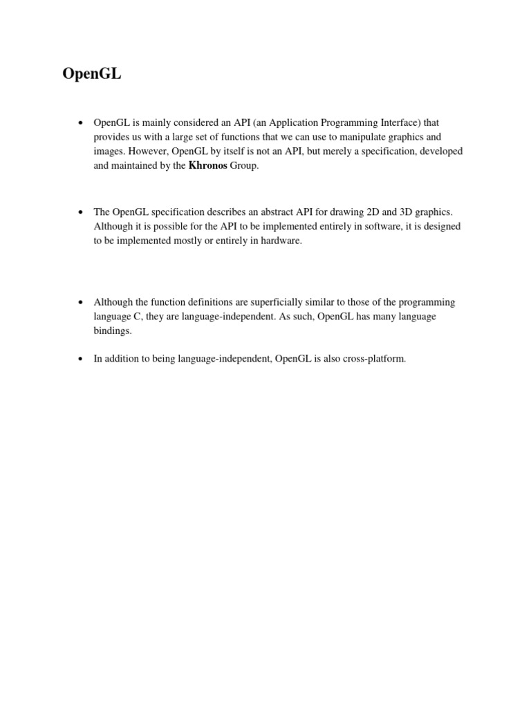 Introduction To GLUT | PDF | Computer Science | Computer Engineering