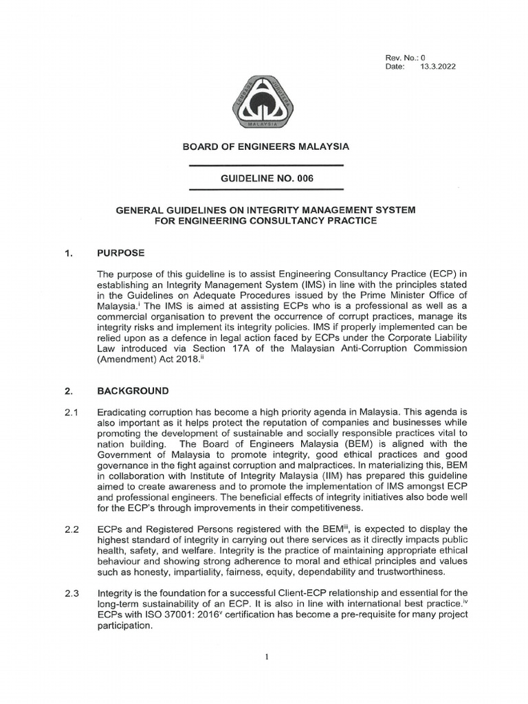 Guidelines On IMS For ECP | PDF