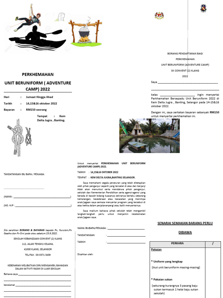 Borang Camping | PDF