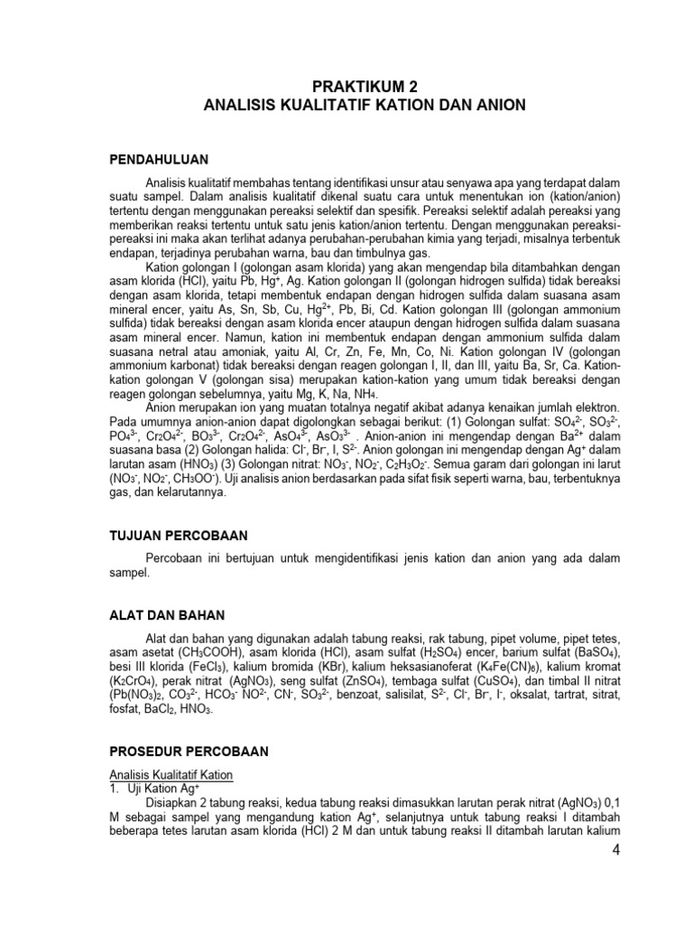 Modul Prakt Kimia Analitik Pert2 | PDF | Sains & Matematika