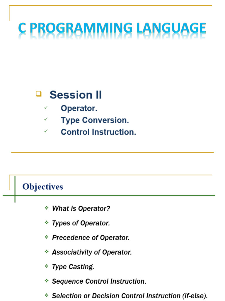 Operator & Selection | Download Free PDF | Control Flow | Software Development