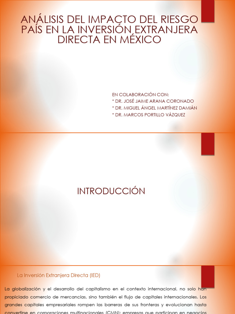 08 Lic Hector Paulino Elizalde Guzman | PDF | La inversión extranjera ...