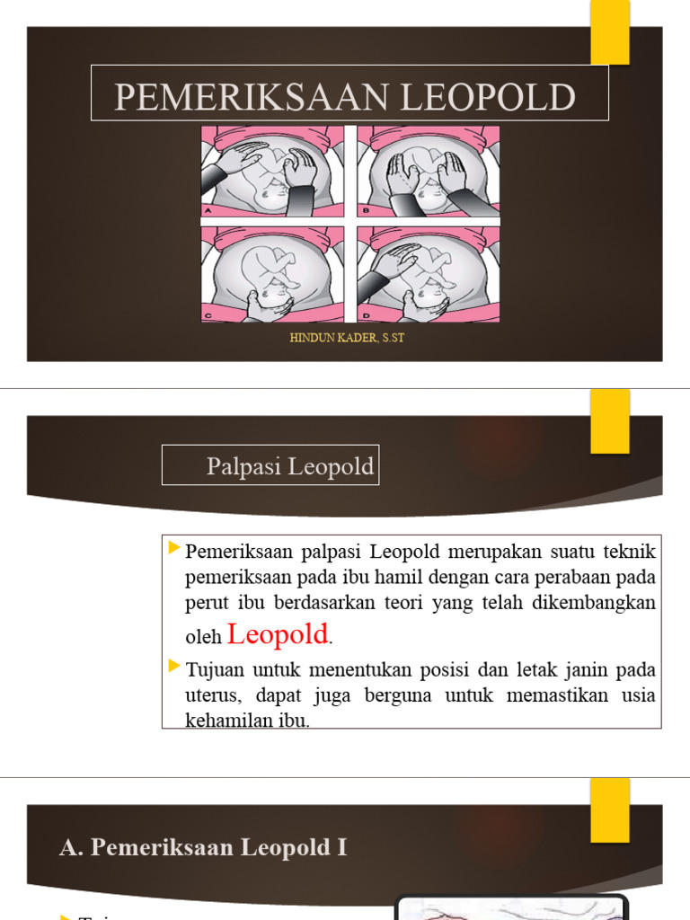 Pemeriksaan Leopold | PDF | Kesehatan Holistik | Sains & Matematika