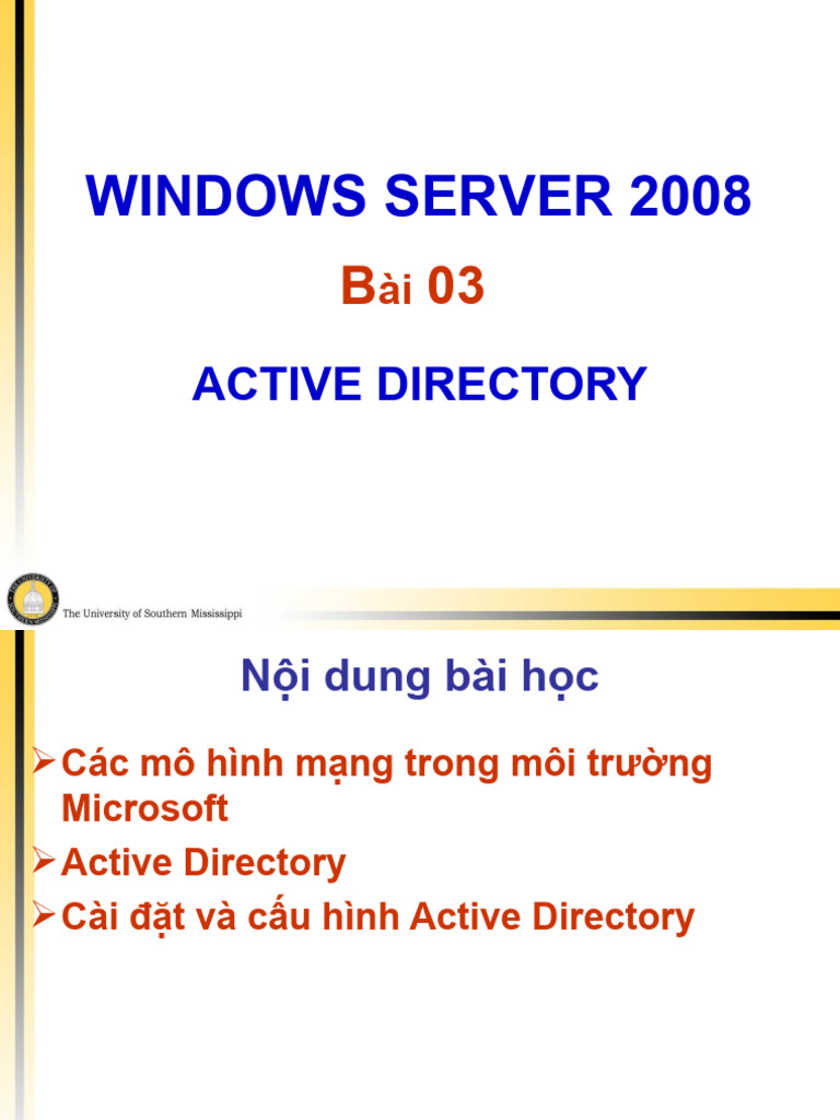 Bai 03 - Active Directory | PDF