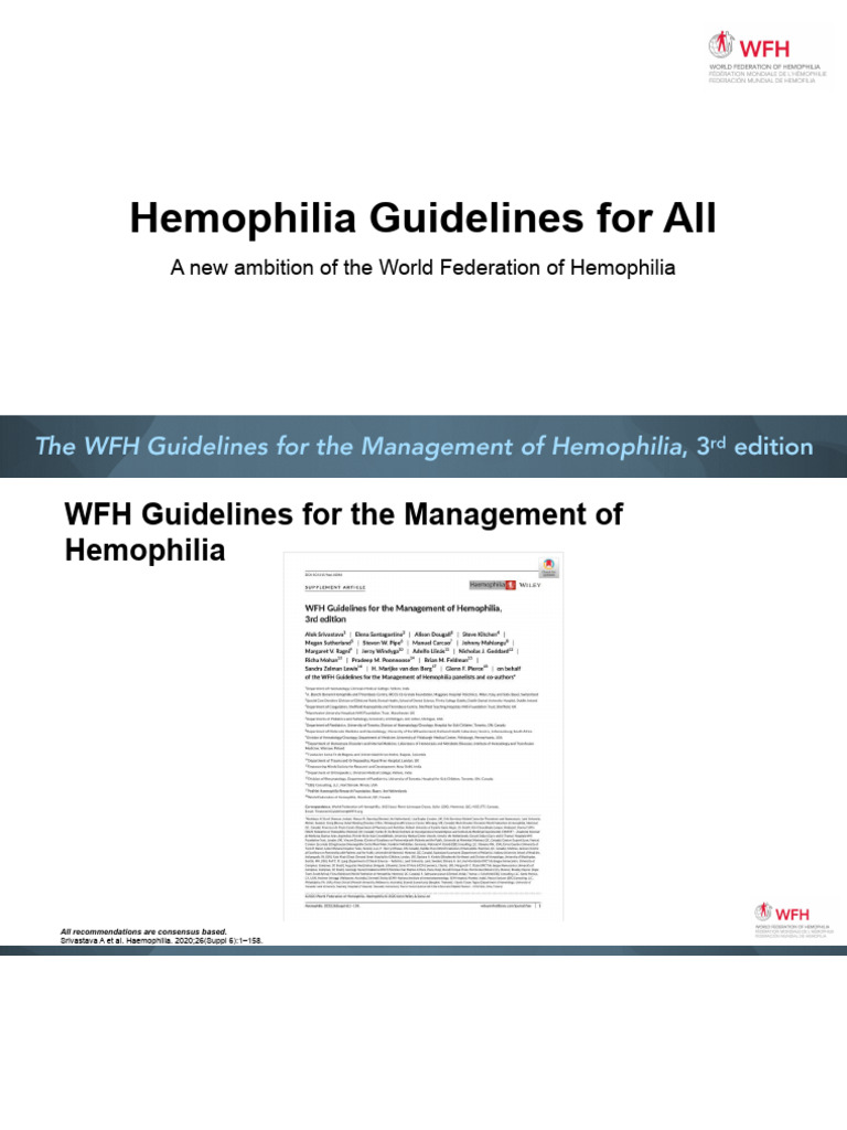 Chapter 6 Prophylaxis in Hemophilia | PDF | Haemophilia | Blood