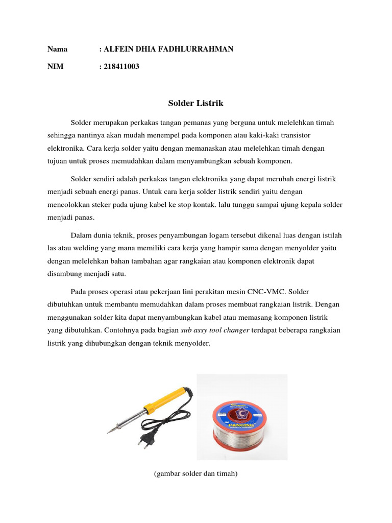 Contoh Perkakas Tangan | PDF