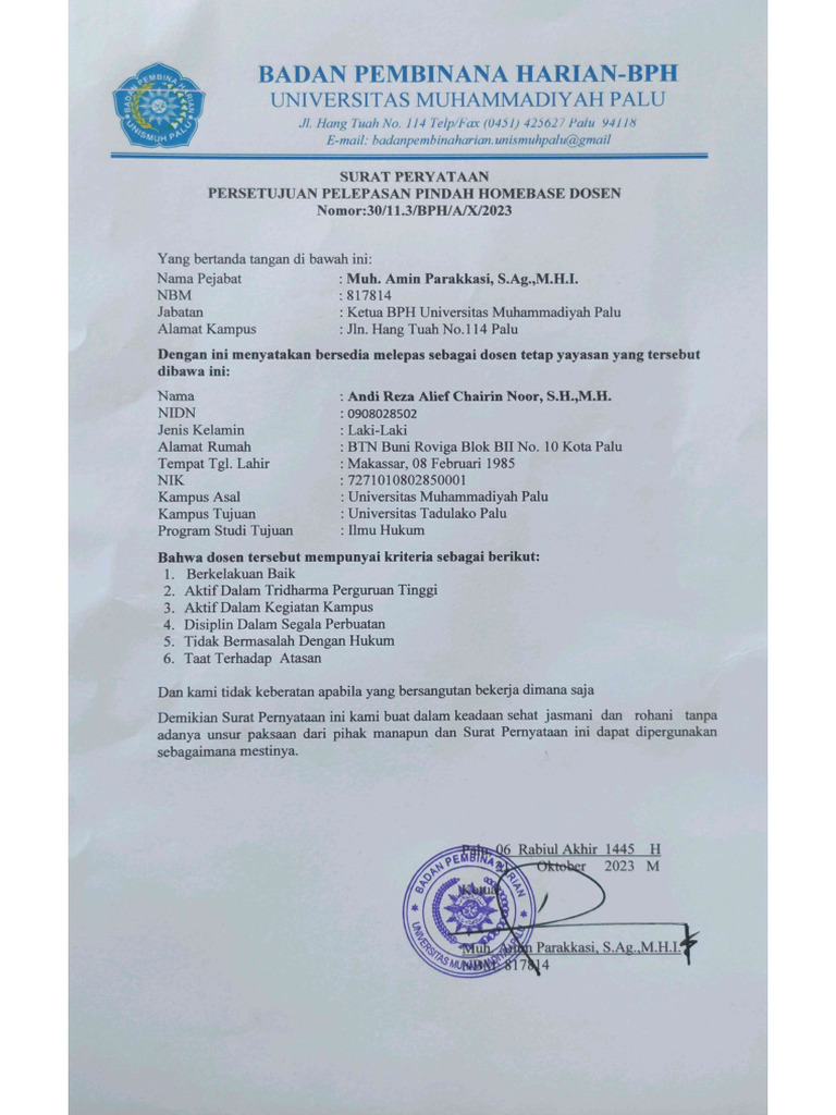 Contoh Pelepasan | PDF