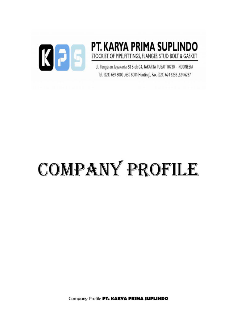 Company Profile PT Karya Prima Suplindo | PDF