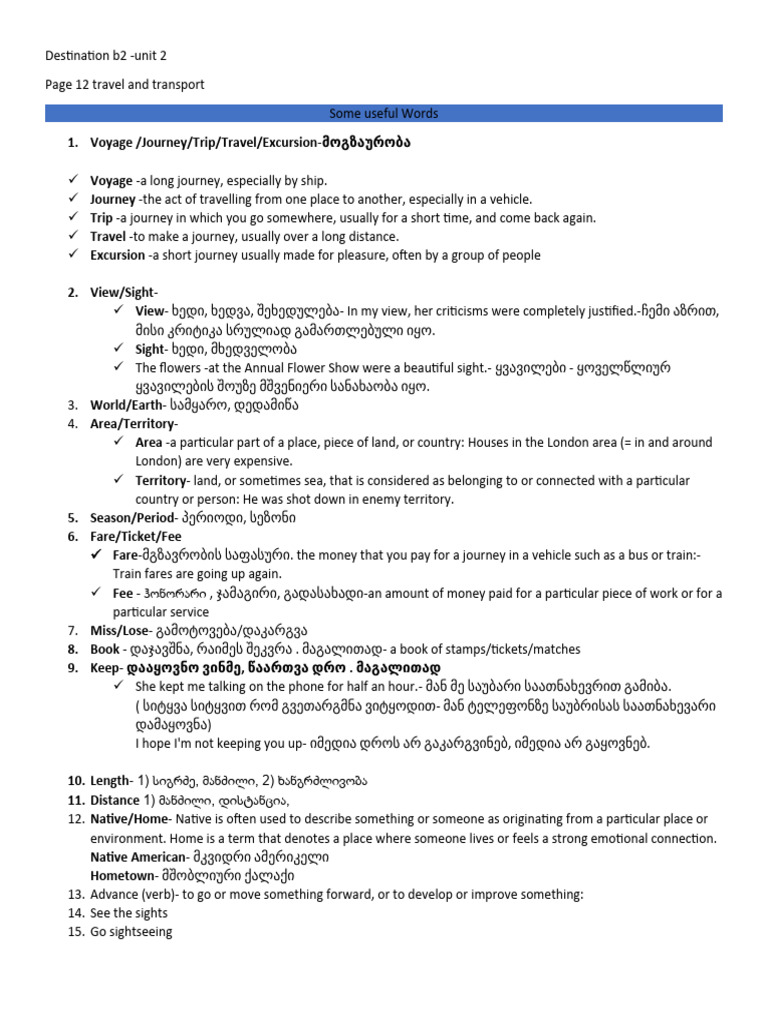 Destination b2 Page 12 With Examples and Translation | PDF