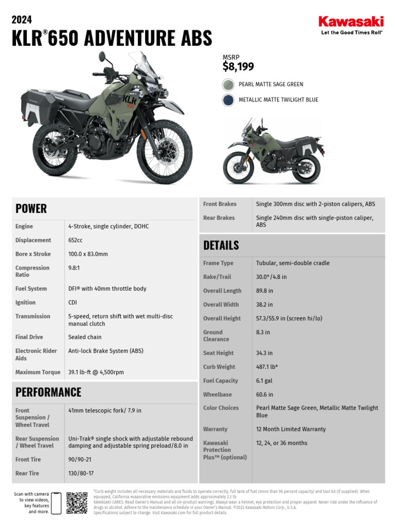 Klr 650 Tire Size