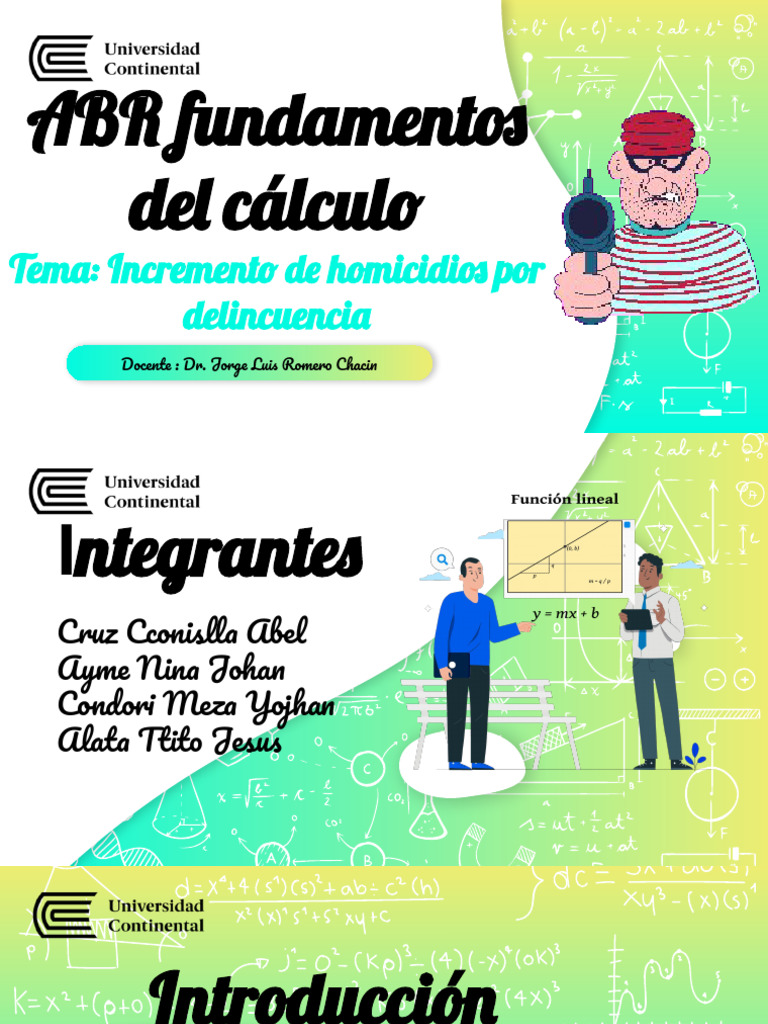 ABR Fundamentos Del Cálculo - Incremento de Homicidios Por La Delincuencia en El Perú. | PDF