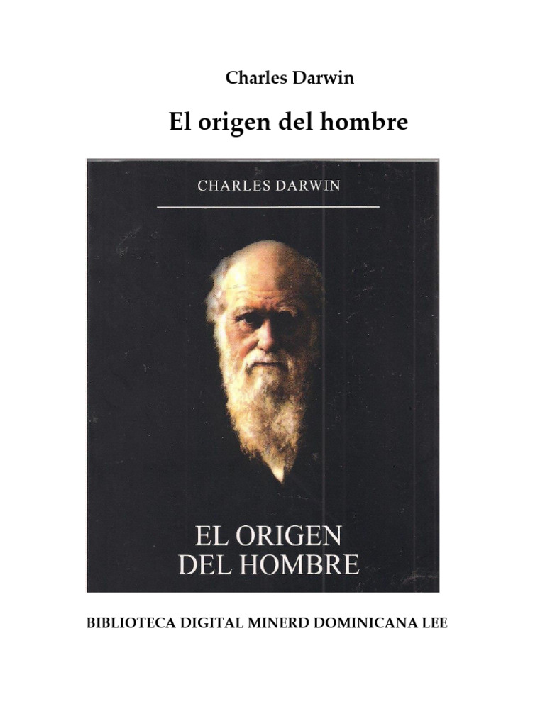 fSOn Darwin Charles El Origen Del Hombrepdf | PDF | Mente | Médula espinal