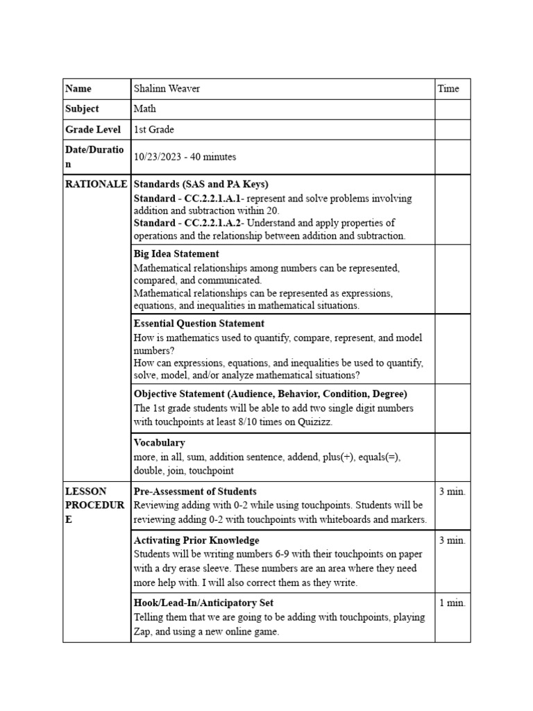 Day 2 Adding With 0 1 2 1st Grade | PDF | Mathematics | Cognition