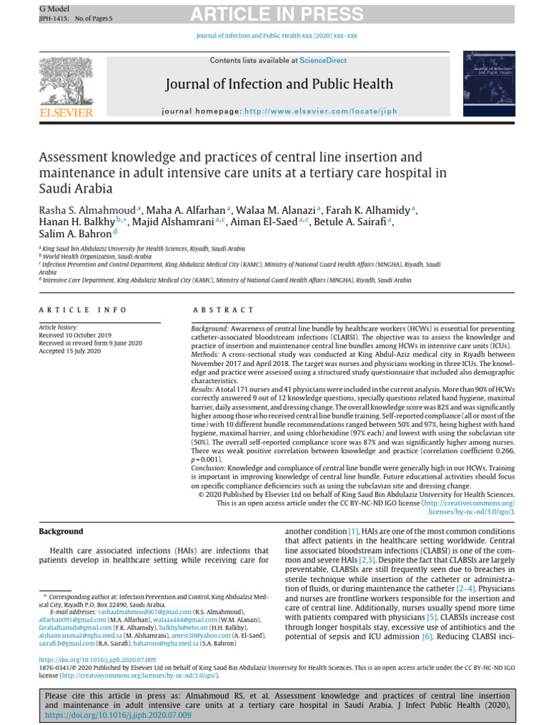 Pakistan Article | PDF | Intensive Care Unit | Health Care