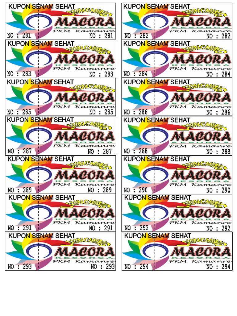 Kupon Senam ASN | PDF