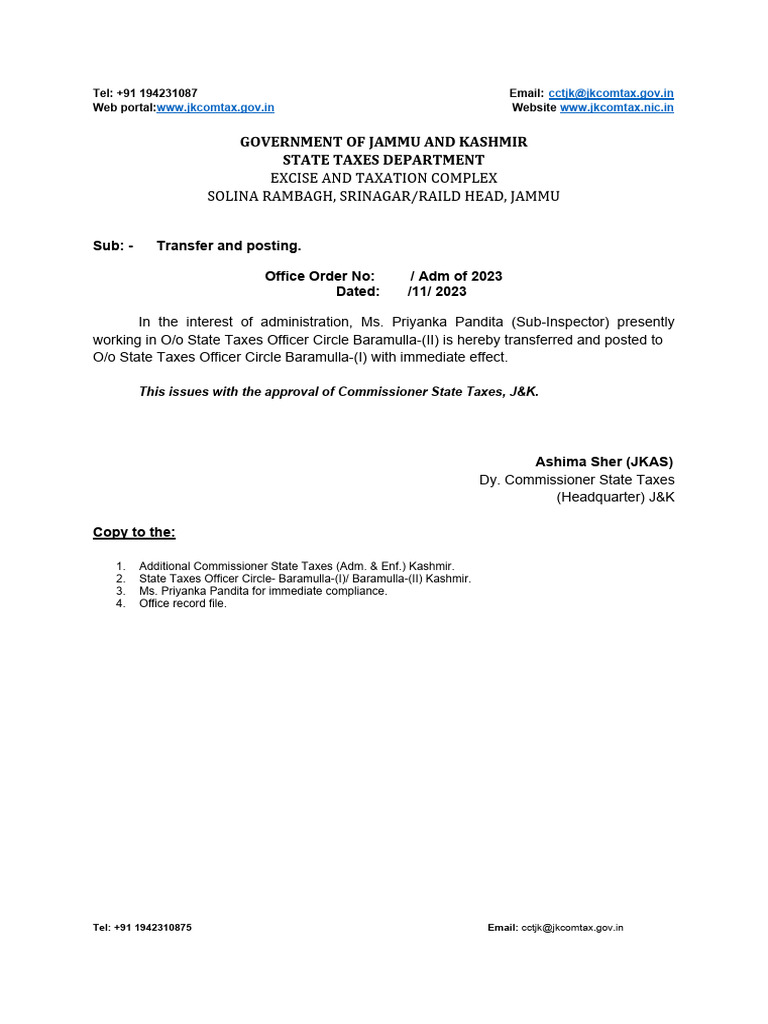 Transfer and Posting Draft | PDF | Governance | Economies