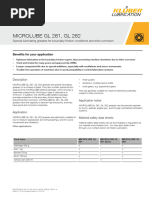 Klueber Microlube GL 261 Special Lubricating Grease Datasheet | PDF ...