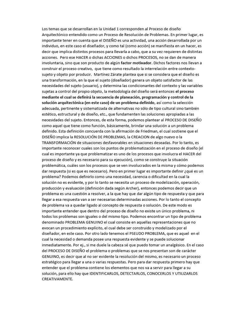 Apunte. U1 TD2 | PDF | Experiencia | Diseño