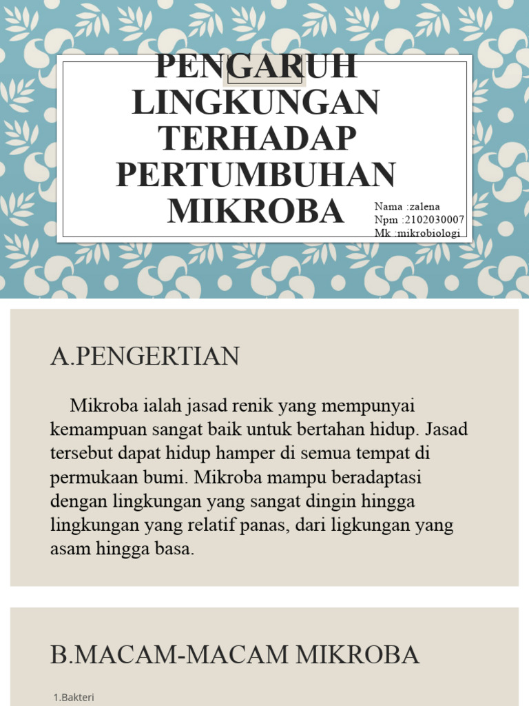 Mikrobilogi Zalena | PDF | Sains & Matematika