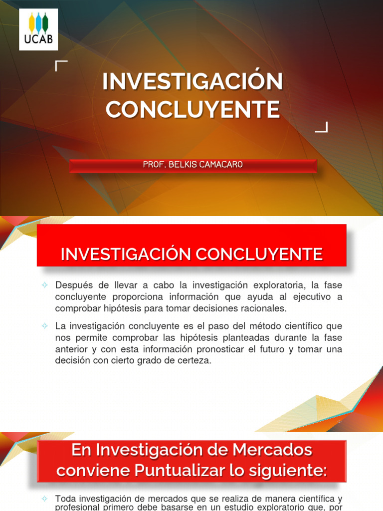INVESTIGACIÓN CONCLUYENTE - Compressed | PDF | Cuestionario | Metodología de encuesta