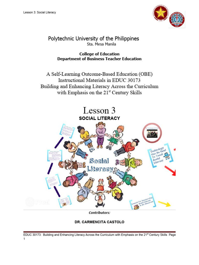 Module 3 Building Literacy | PDF | Literacy | Communication