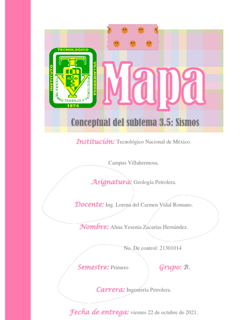 Mapa conceptual 3.5_ Zacarías Hernández Alma Yesenia | PDF | Temblores | Tectónica