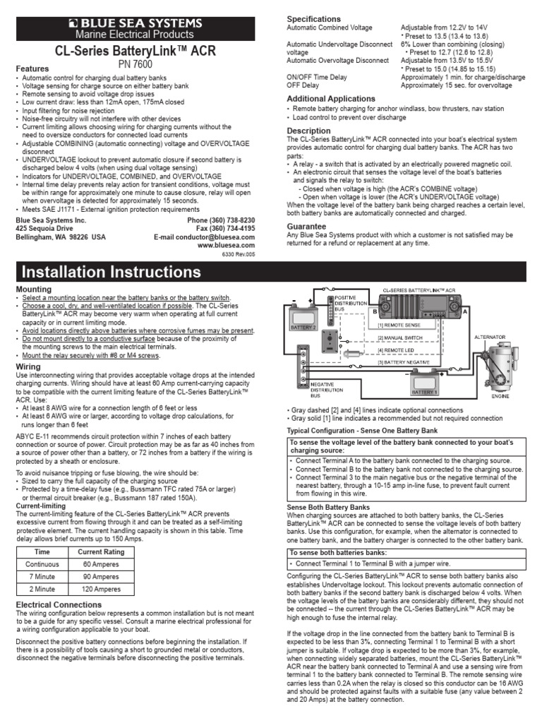 ACr PN 7600 | PDF | Relay | Fuse (Electrical)