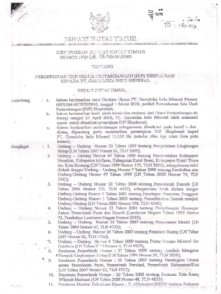 Gamaloka Indo Mineral-Kutim | PDF